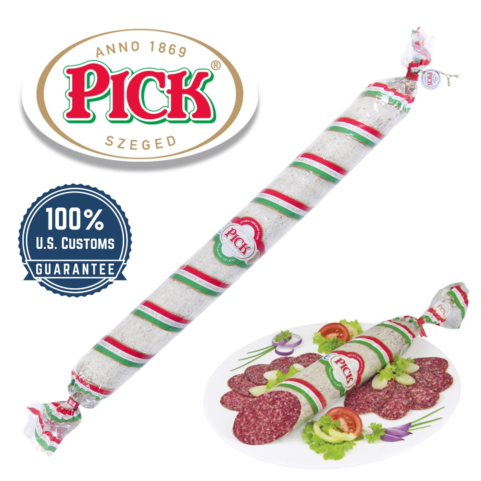 Hungarian PICK Winter Salami - Téliszalámi 1.2kg / 42oz - European ...