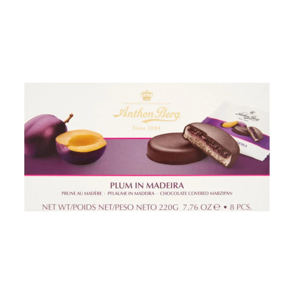 6x Anthon Berg Chocolate Covered Marzipan Dessert Plum in Madeira ...