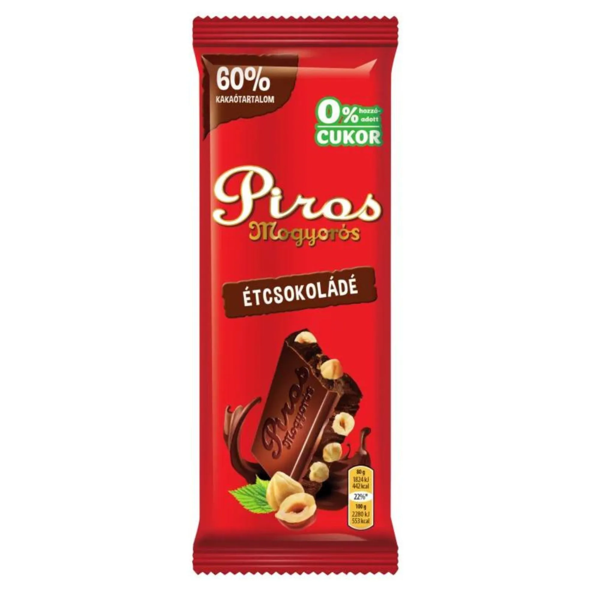 20x Piros Mogyoros Red Hazelnut Hungarian Dark Chocolate Bars 70g / 2 ...