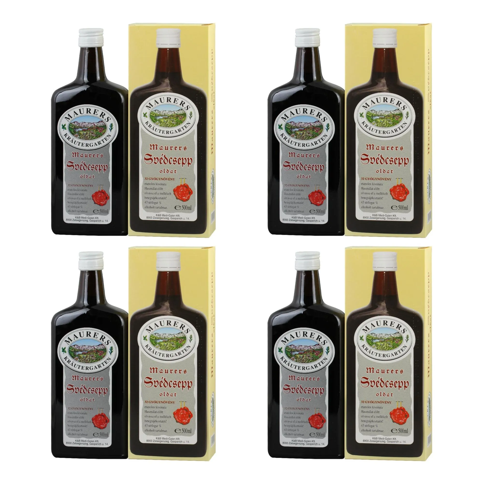 4x Original Maurers Krautergarten with 32 Herbals Extracts Swedish ...