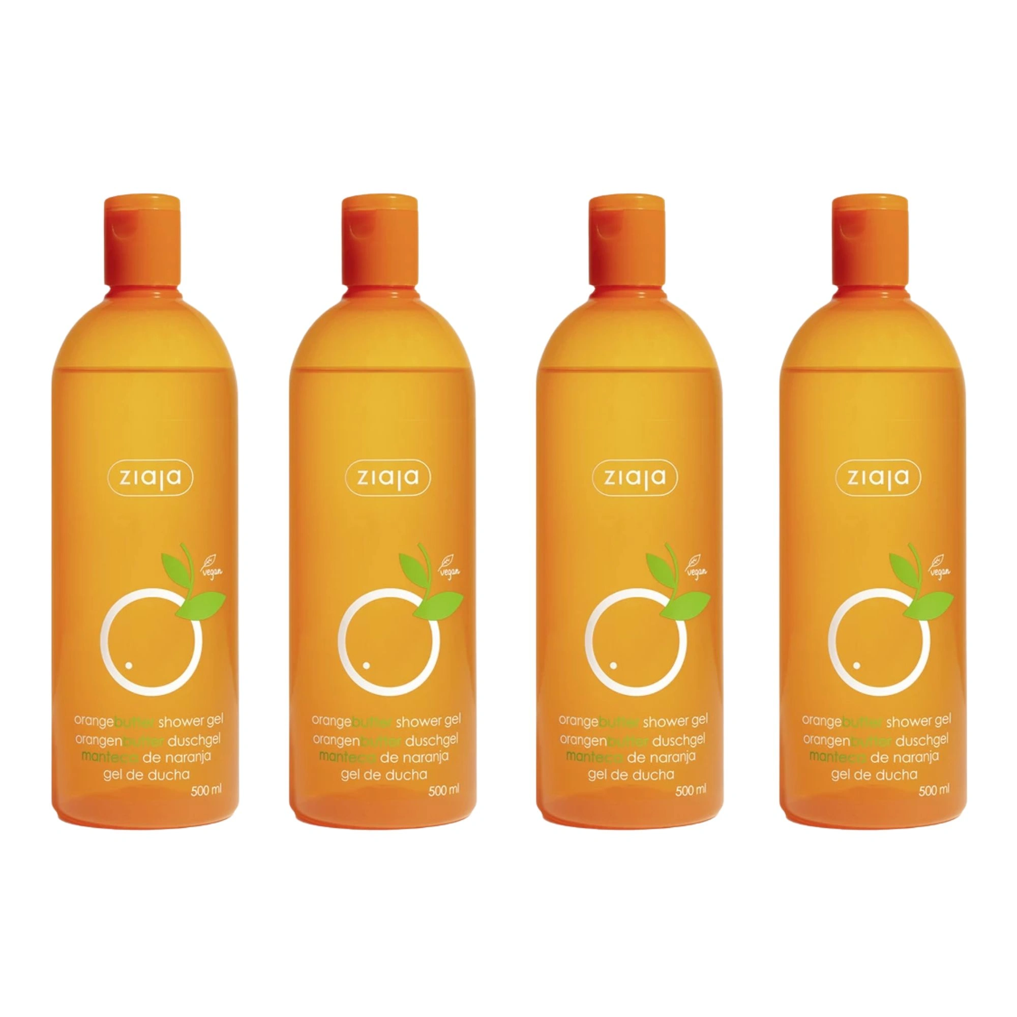4x Ziaja Orange Butter Shower Gel 500ml / 16.91 fl oz - European ...